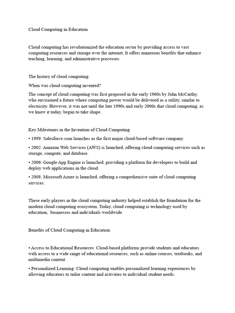 emerging technology | PDF | Cloud Computing | Computing