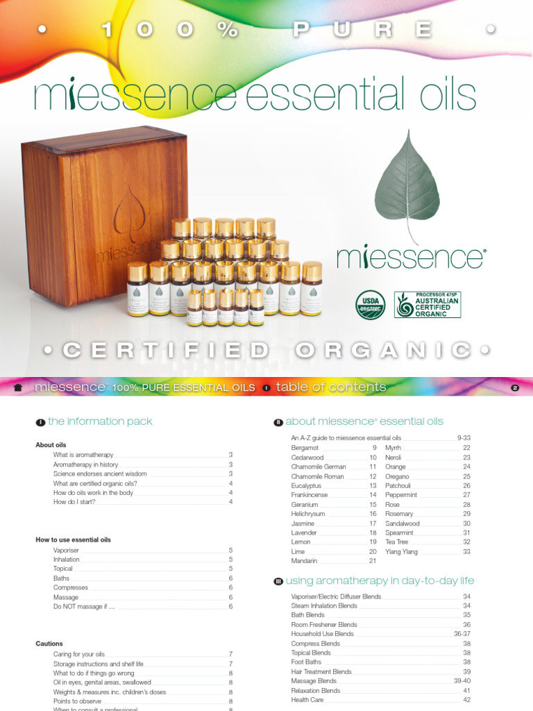 Essential Oils Reference | PDF | Essential Oil | Aromatherapy