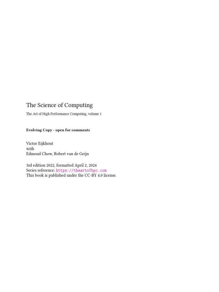 Programing Science To HPC | PDF | Central Processing Unit | Parallel Computing