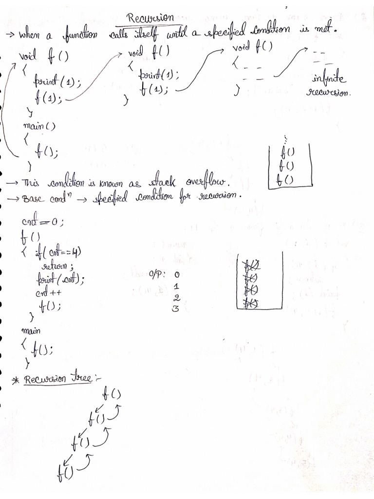 Recursion Notes | PDF Recursion Notes | PDF