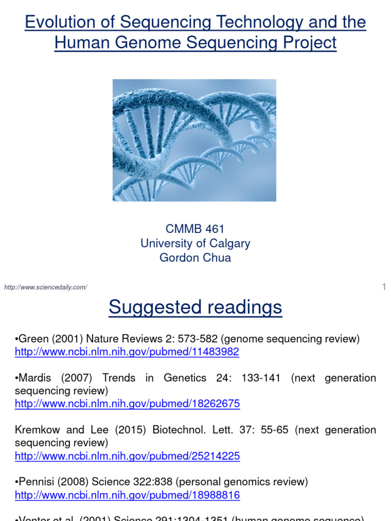 Lecture 2 - Sequencing | PDF | Dna Sequencing | Molecular Cloning