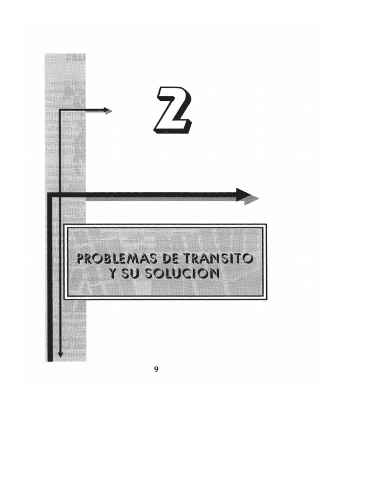 Capitulo 2. - Problemas de Transito y Su Solucion | PDF