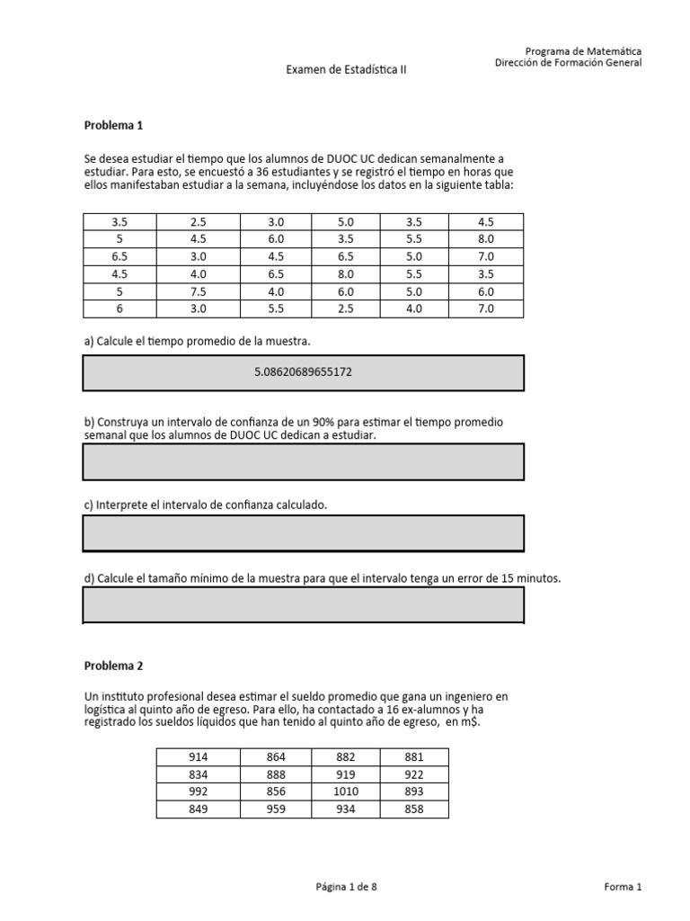 Laboratorio 02 Intervalo Confianza Media | PDF | Matemáticas | Análisis
