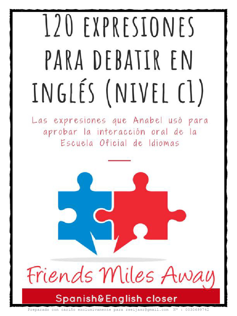 120 Expresiones para Debatir en Ingl C3 A9s 28nivel C1 29 | PDF ...