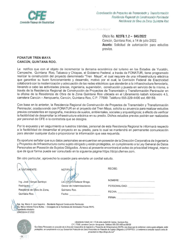 SKM - Oficio de Cfe 2022 | PDF