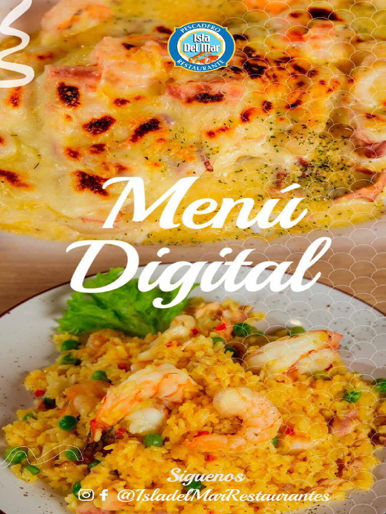 Menú 2024 Isla Del Mar Restaurantes | PDF | Mariscos | Cocina de las ...
