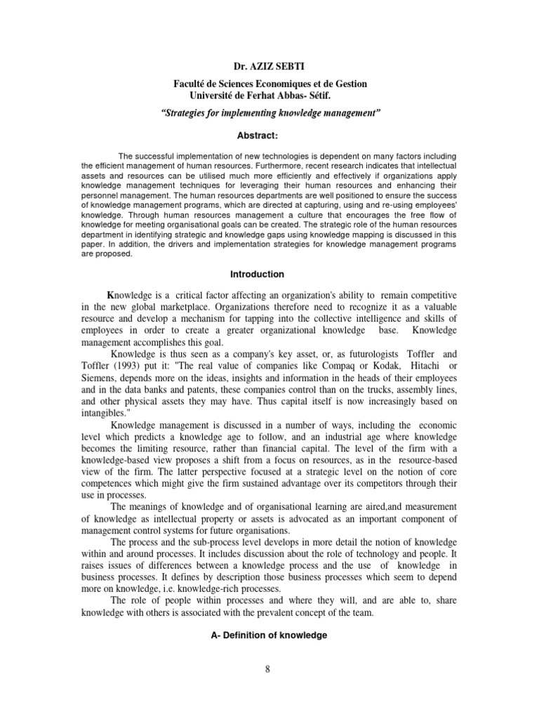 Knowledge Management Strategies Explained | PDF | Tacit Knowledge ...
