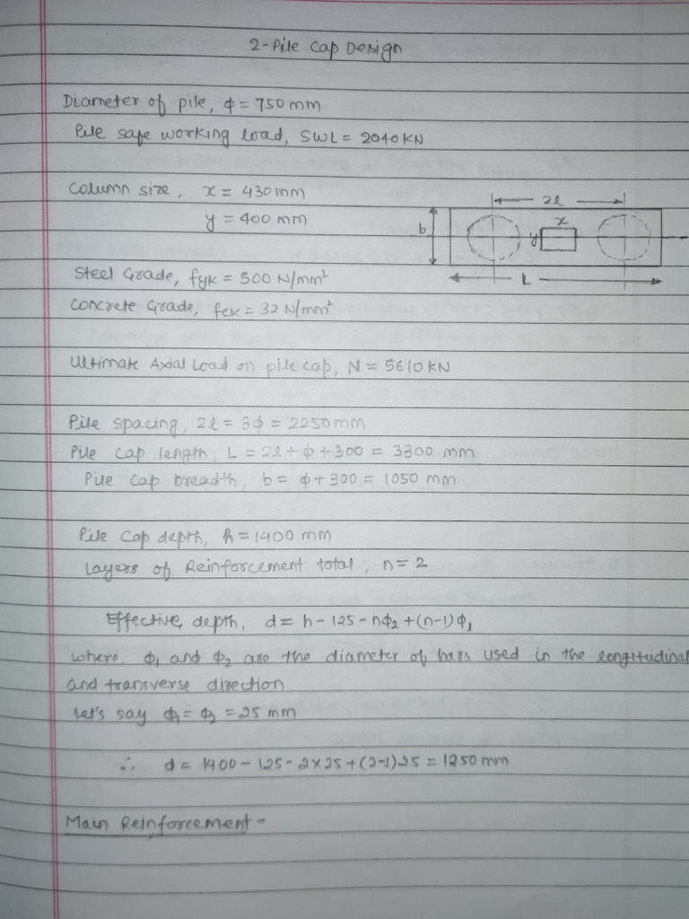 2 pile cap design | PDF