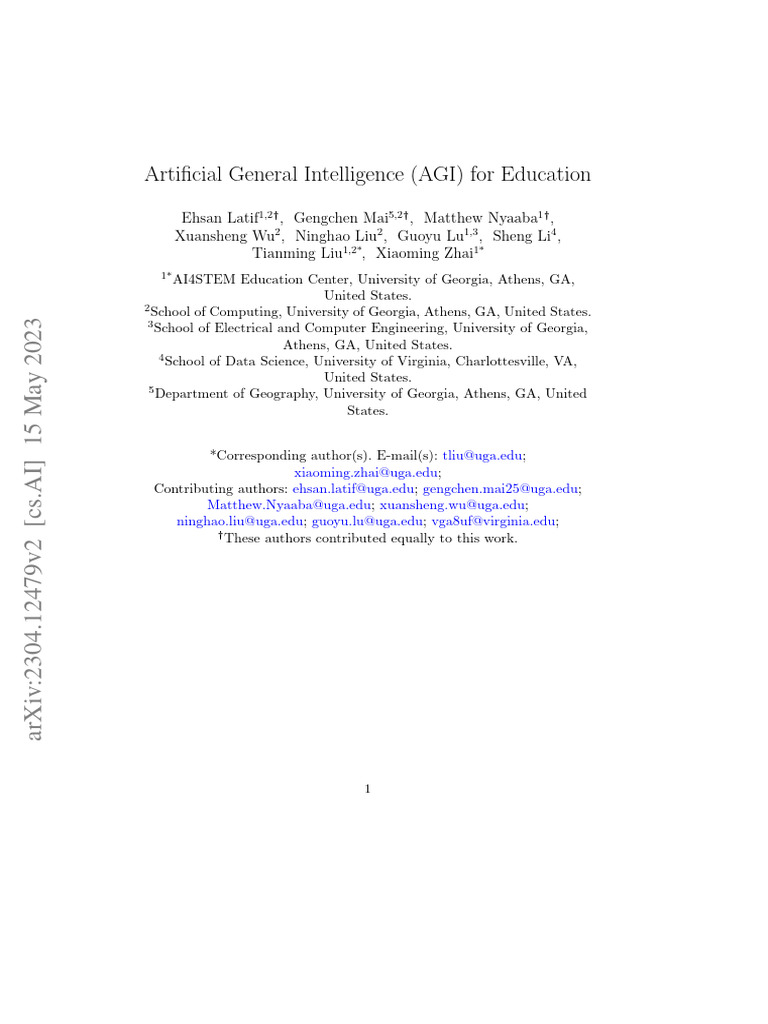 Artificial General Intelligence AGI For | PDF | Intelligence (AI ...