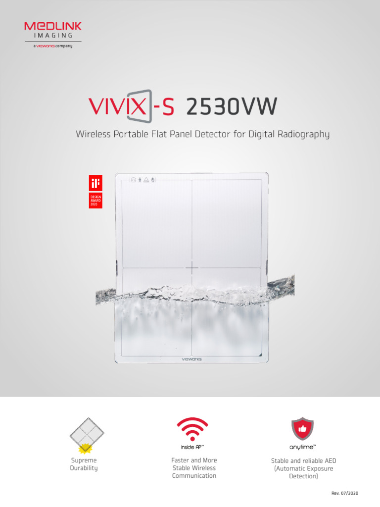 3-VIVIX-S 2530VW Series Spec Sheet (1) | PDF | Radiography | Imaging