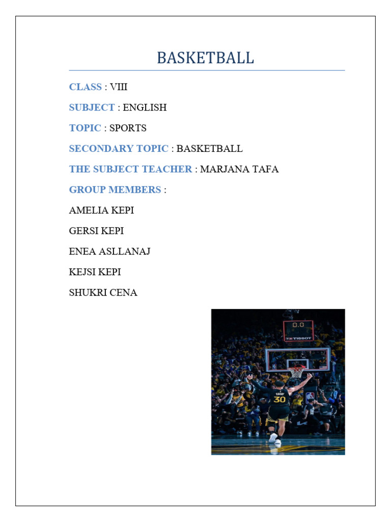 Basketball o | PDF | Basketball Positions | Sports Rules And Regulations