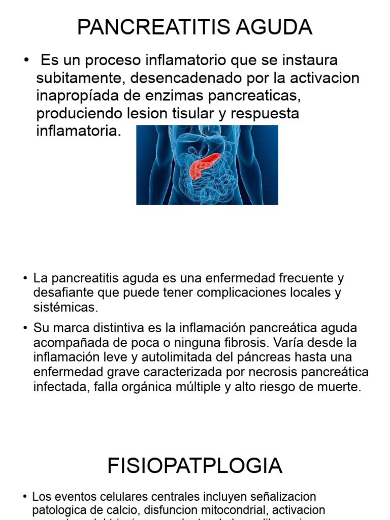 Pancreatitis Aguda: Causas y Tratamiento | PDF | Inflamación | Causas ...