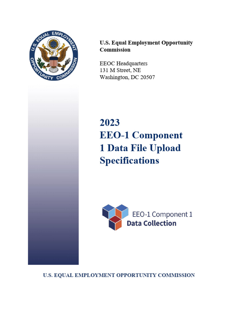 2023 EEO 1 Component 1 Data File Upload Specifications | PDF | Comma Separated Values | Computing