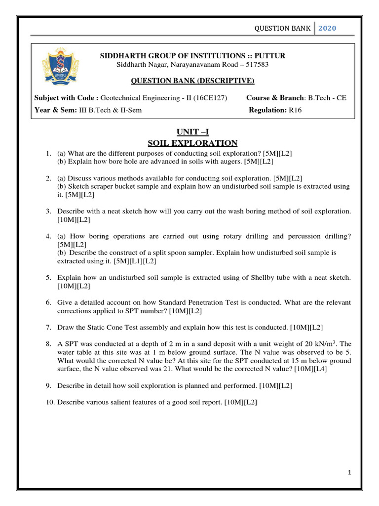 Soil Geotechnical Engineering – II | PDF | Building Engineering ...