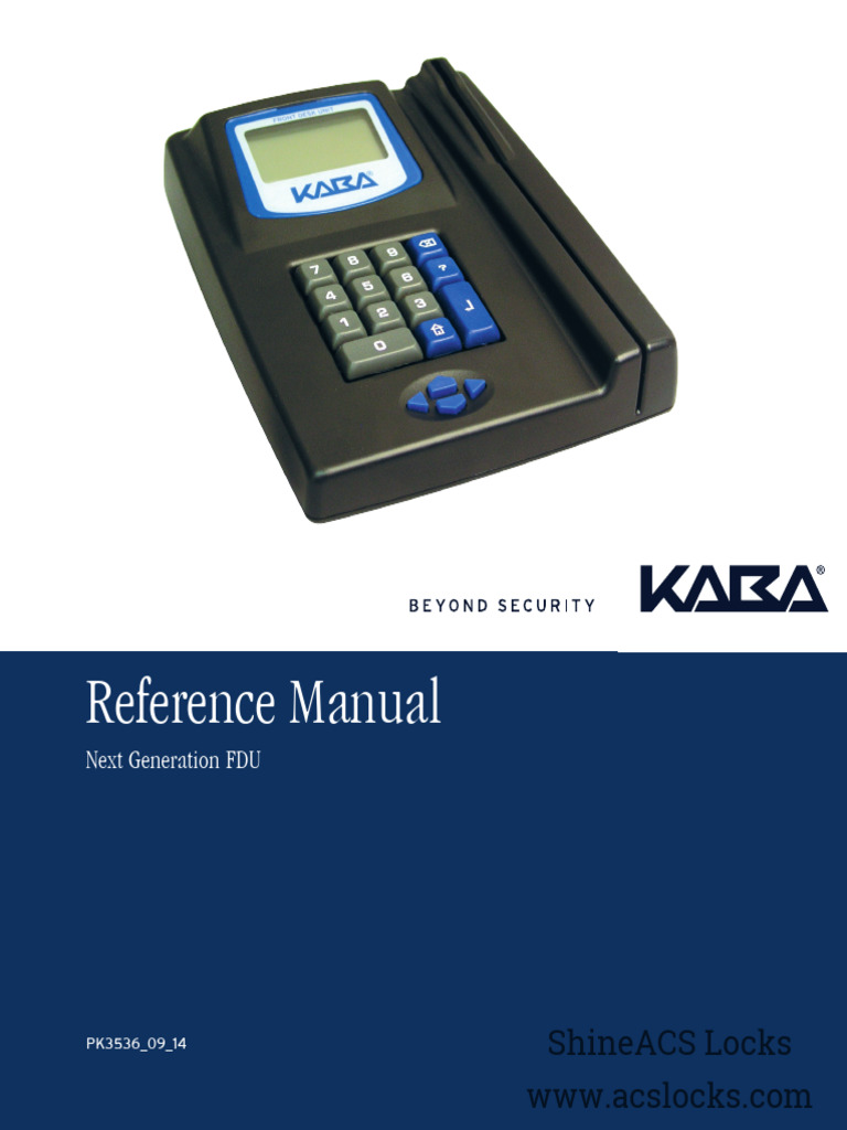 Kaba FDU User Manual | PDF | Radio Frequency Identification ...