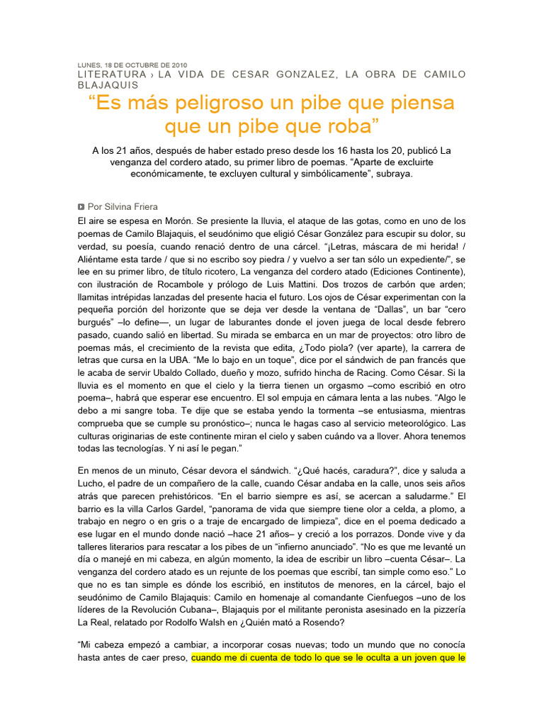 Cesar Gonzalez Historia 1 | PDF | Educación en artes liberales