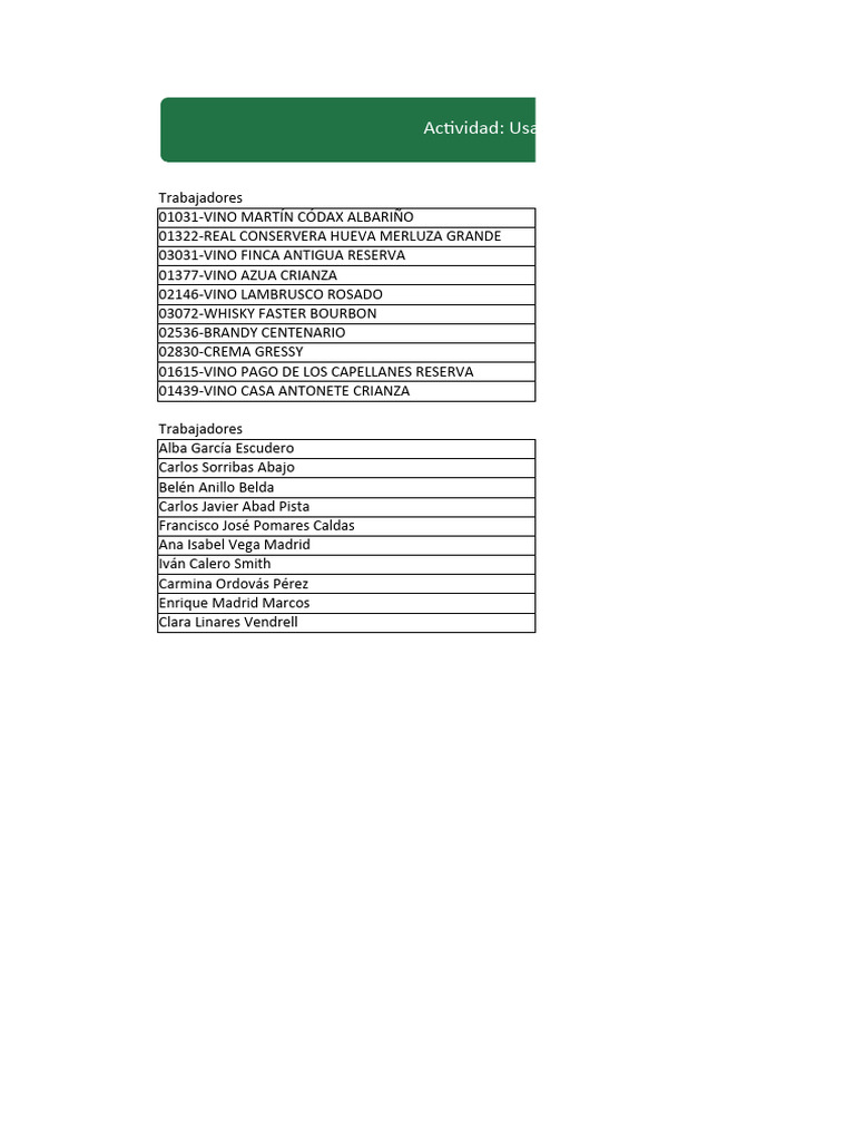 Examen Excel Certus | PDF