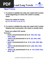Long Vowel Word Lists for Teaching | PDF