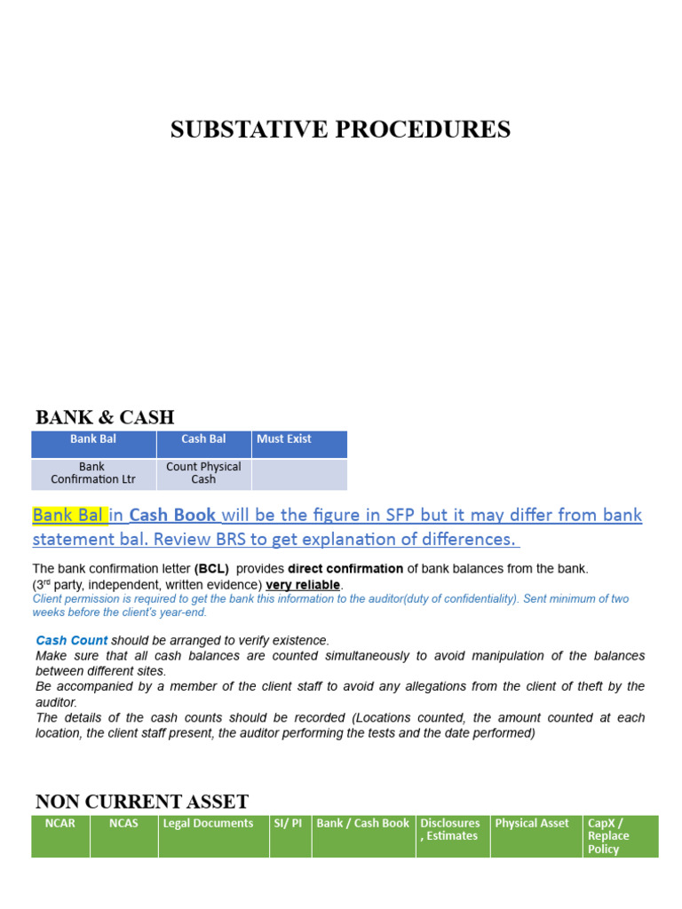 Substantive Procedure | PDF | Depreciation | Expense