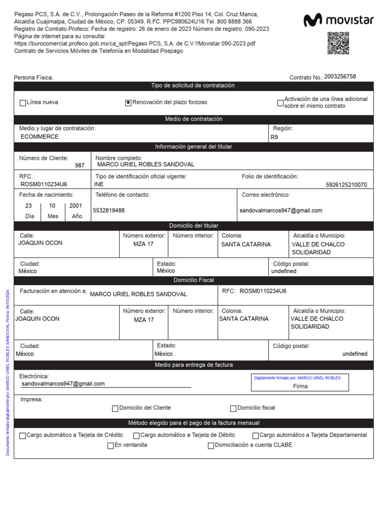 Temm Contract Nom184 | PDF | Tarjeta de débito | Tarjeta de crédito