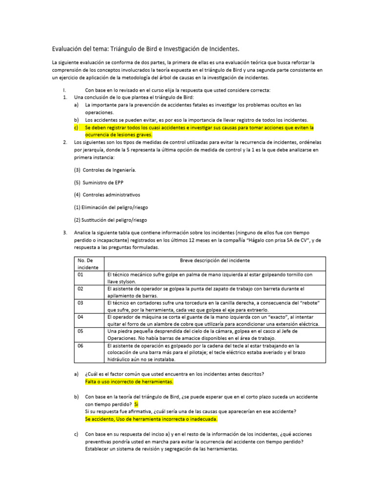 Piramide de Bird | PDF