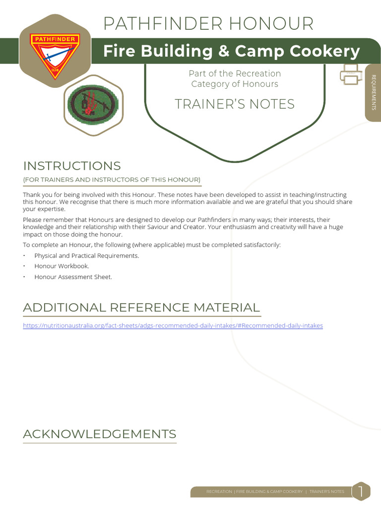 Fire Building Techniques for Pathfinders | PDF | Fires | Cooking
