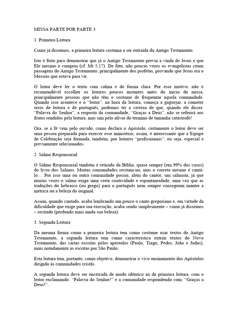 Guia da Liturgia Católica | PDF | Jesus | Salmos