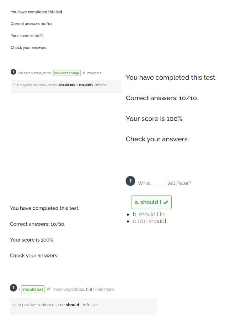 Should Shouldnt L7 | PDF