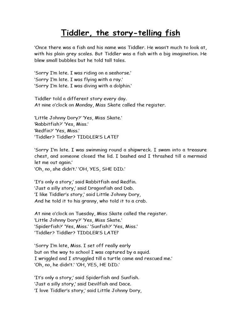 STR10.Tiddler Story | PDF | Mystery, Thriller & Crime Fiction | Poetry