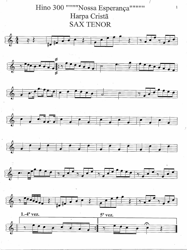 Hino 300 - SAX TENOR | PDF