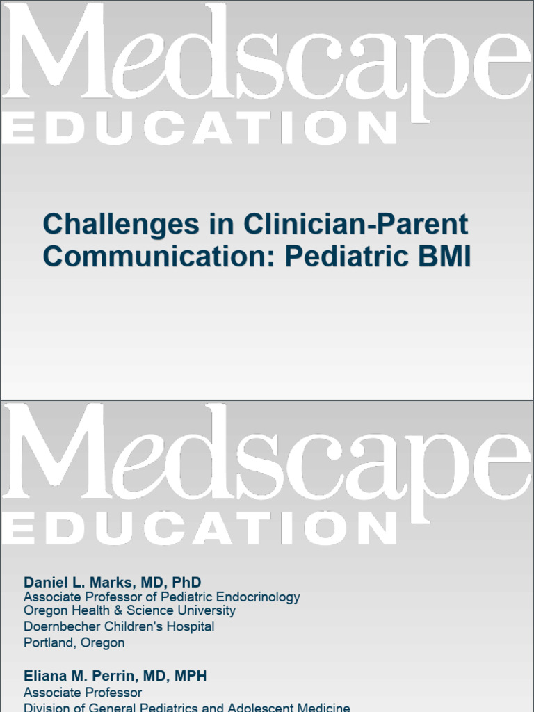Pediatric BMI Communication Challenges | PDF | Body Mass Index | Body Shape