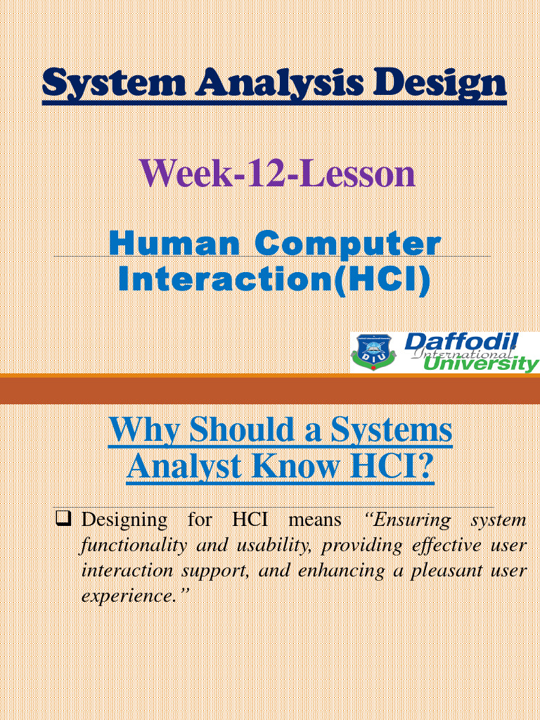 WK-12-Human Computer Interaction (HCI) | PDF | Usability | Human–Computer Interaction