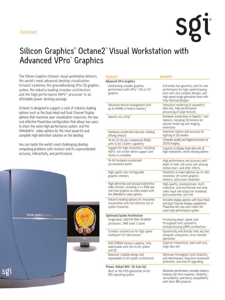 Publicidad Silicon Graphics | PDF | Texture Mapping | Computer Science