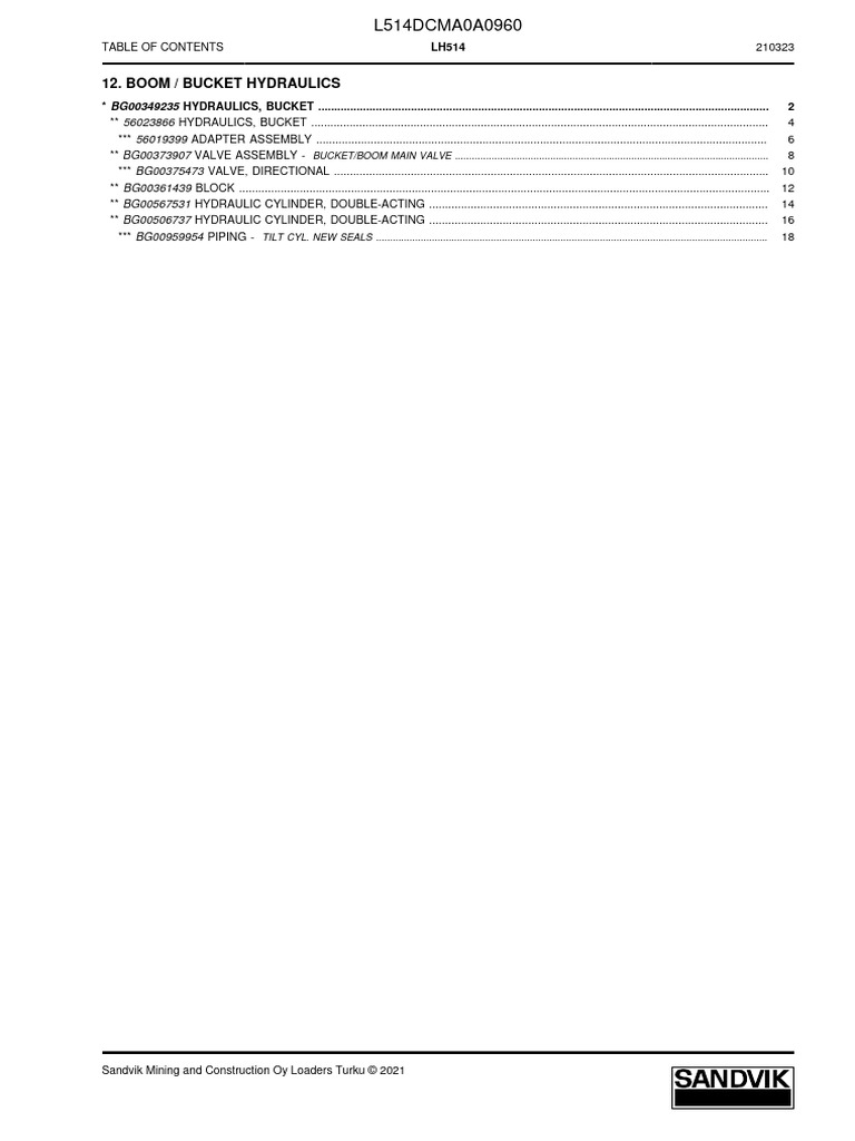 12 Boom and bucket hydraulics | PDF | Electrical Connector | Piston