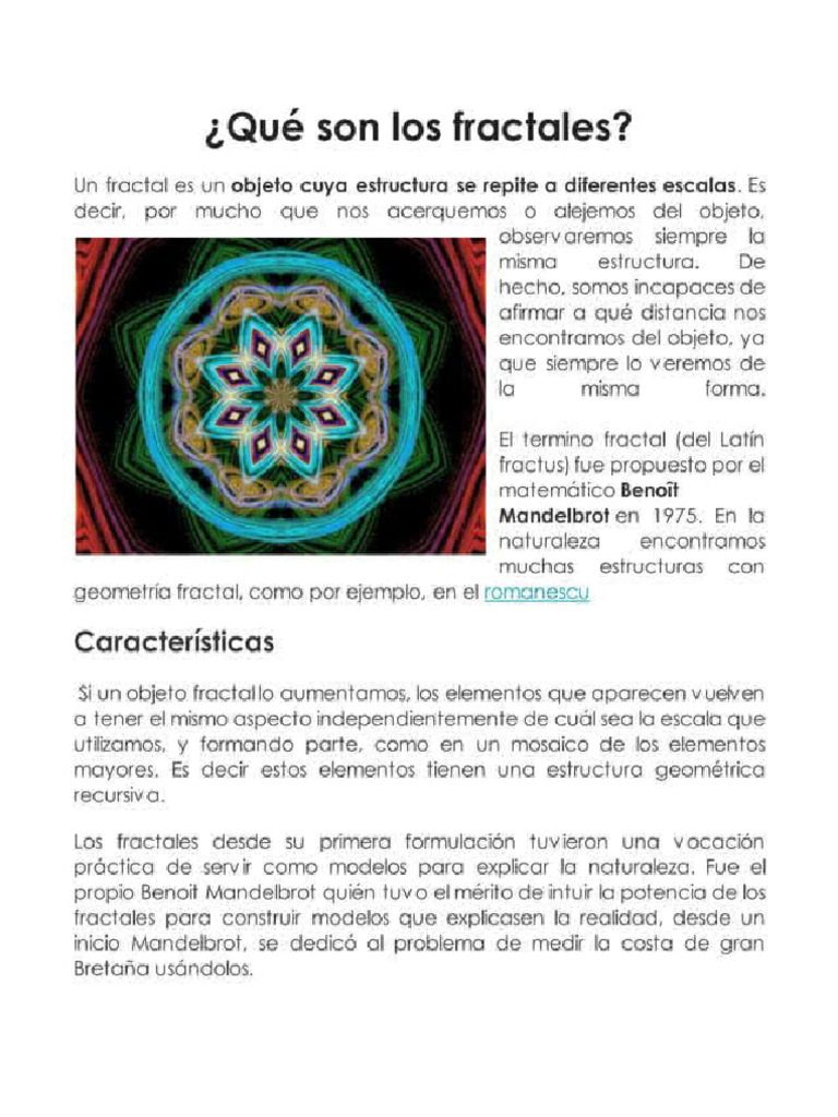 ¿Que-son-los-fractales | PDF