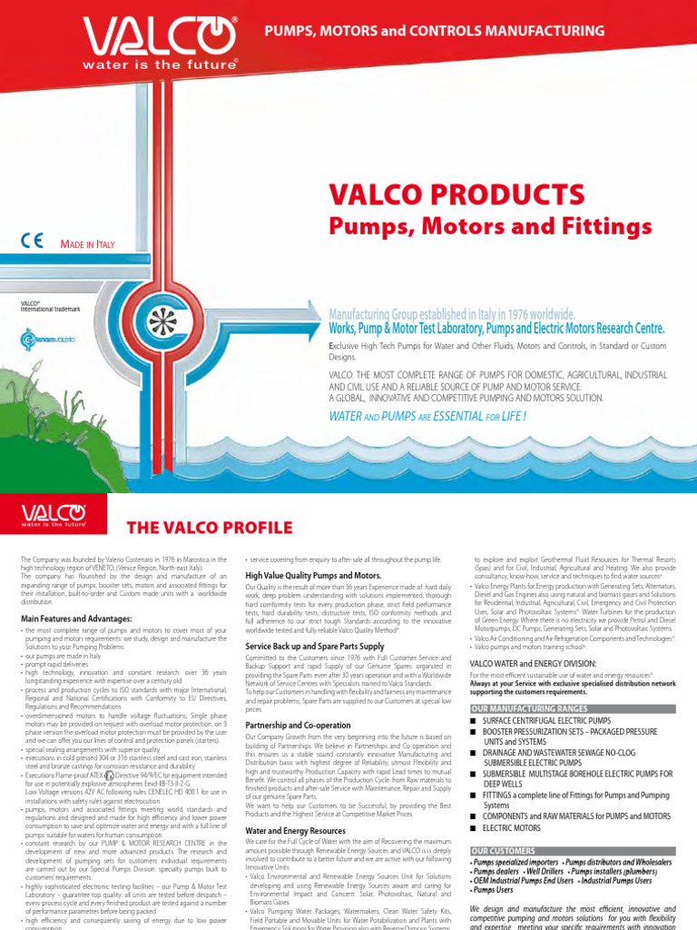 Valco | PDF | Pump | Engines