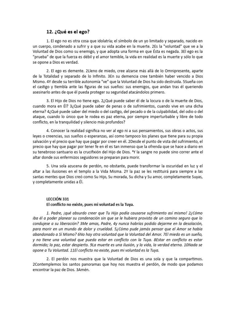 Qué Es El Ego | PDF | Amor | Perdón