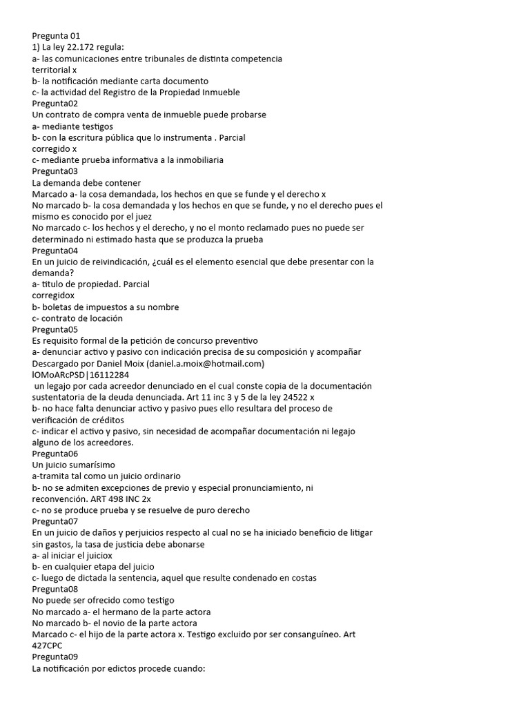 Pregunta 01 FINALES FORENSE II | PDF | Mediación | Sentencia (ley)