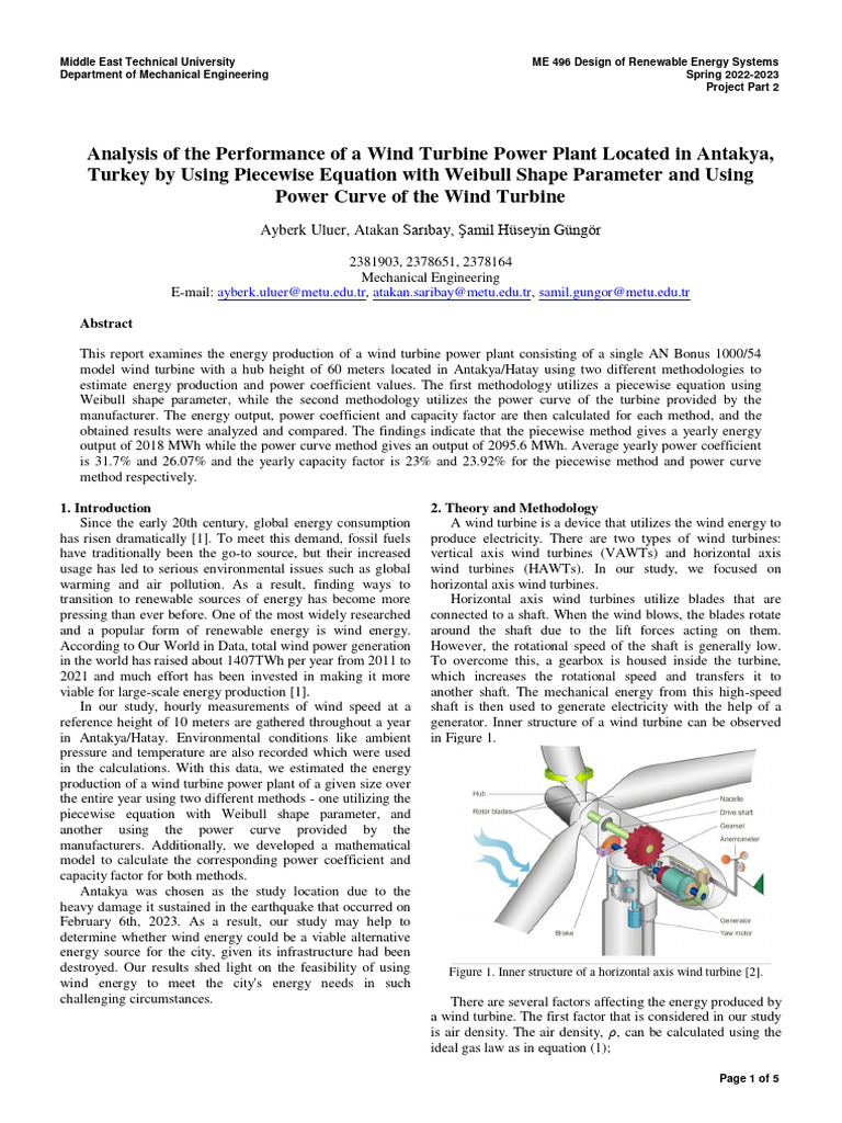496s23part2 g06 | PDF | Wind Turbine | Wound