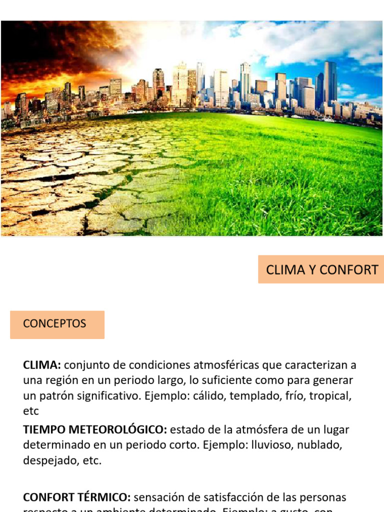 Clima y Confort | PDF | Clima | Humedad