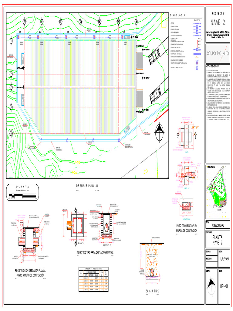 Diseño de Drenaje Pluvial Industrial | PDF | Materiales de construcción