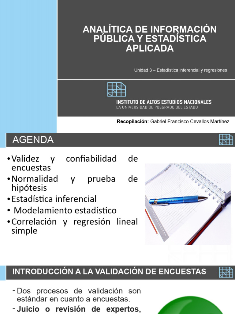 Unidad 3 EGPv 2023 | PDF | Prueba de ji cuadrado | Distribución ...