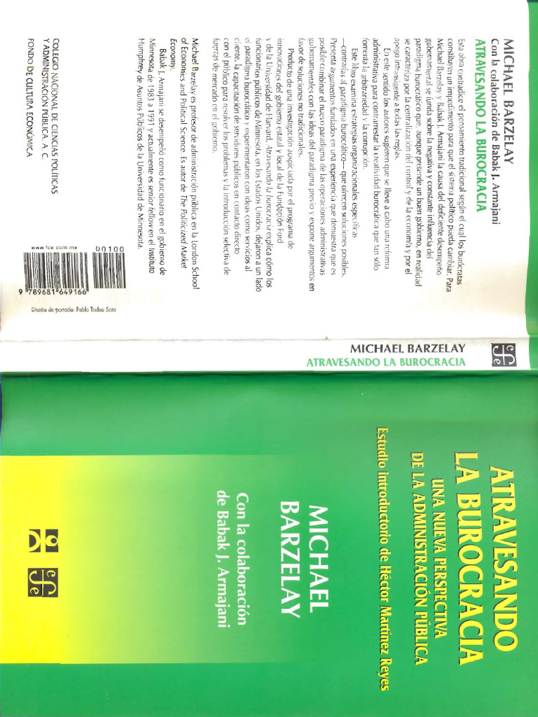 Barzelay Atravezando La Burocracia | PDF