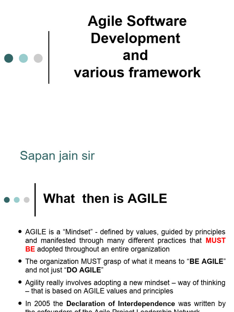 AGILE All Framework Explained | PDF | Agile Software Development ...