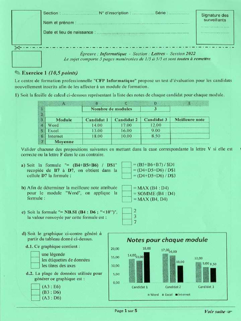 Bac Principal - 2022 | PDF