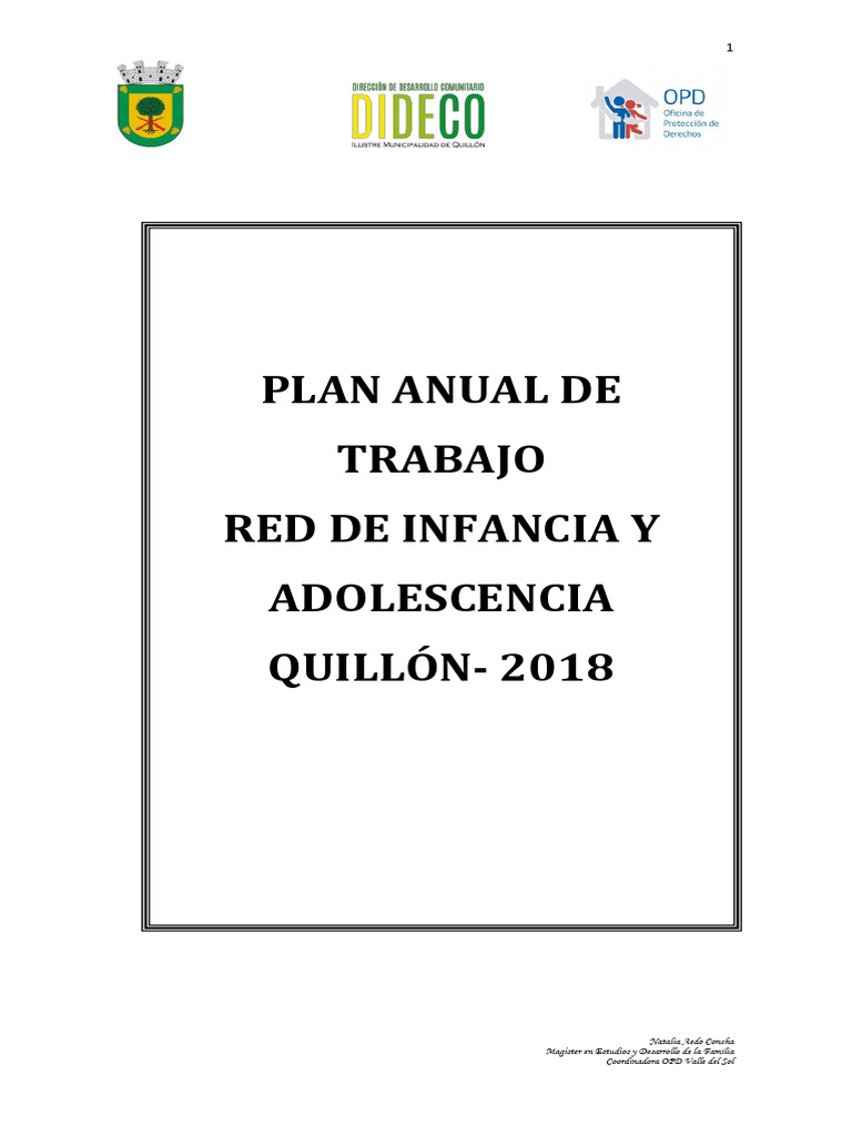 Plan Anual Quillon | PDF | Derechos de los niños