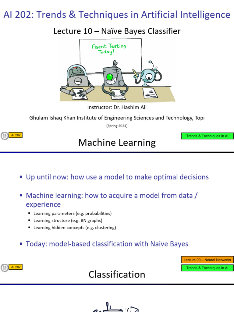 Lecture 10 - Naive Bayes Classifier | PDF | Statistical Classification ... Lecture 10 - Naive Bayes Classifier | PDF | Statistical Classification ...