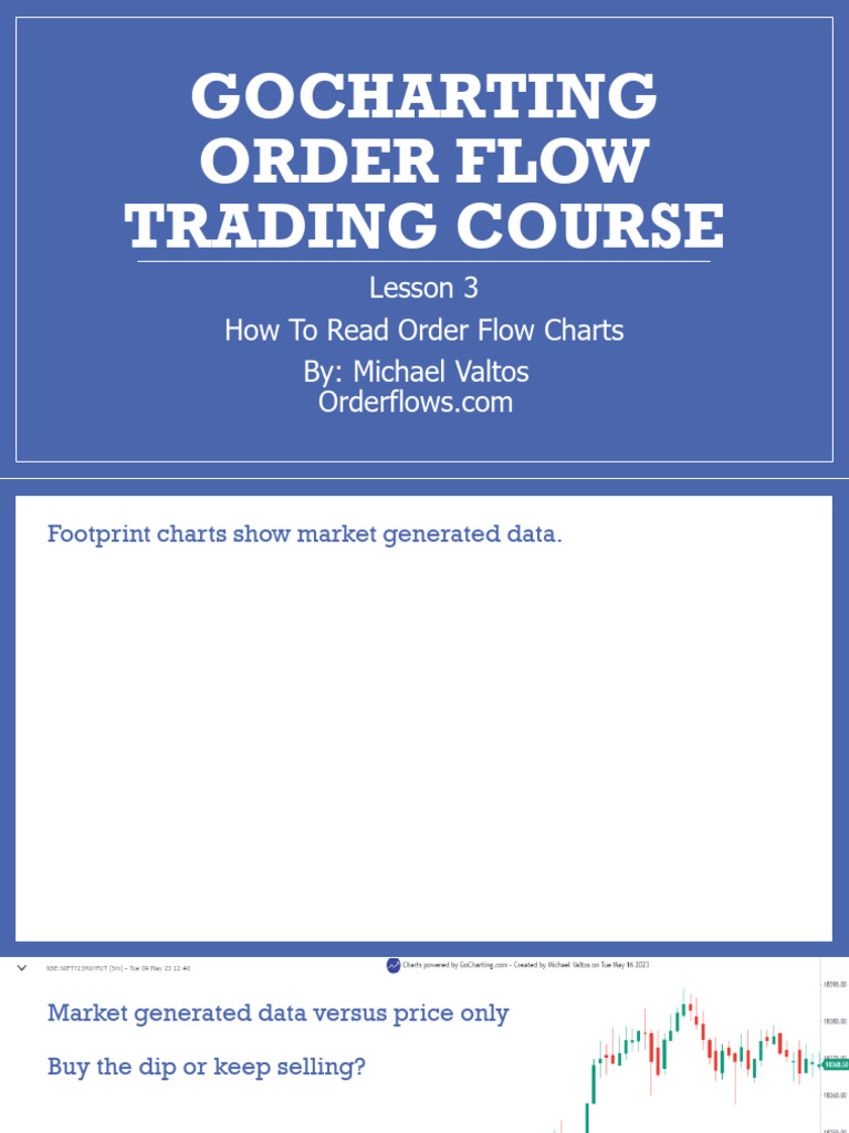 Go Charting Order Flow Lesson 3 | PDF