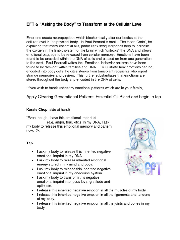 EFT Script For Clearing Generational Patterns | PDF | Emotions | Cell ...