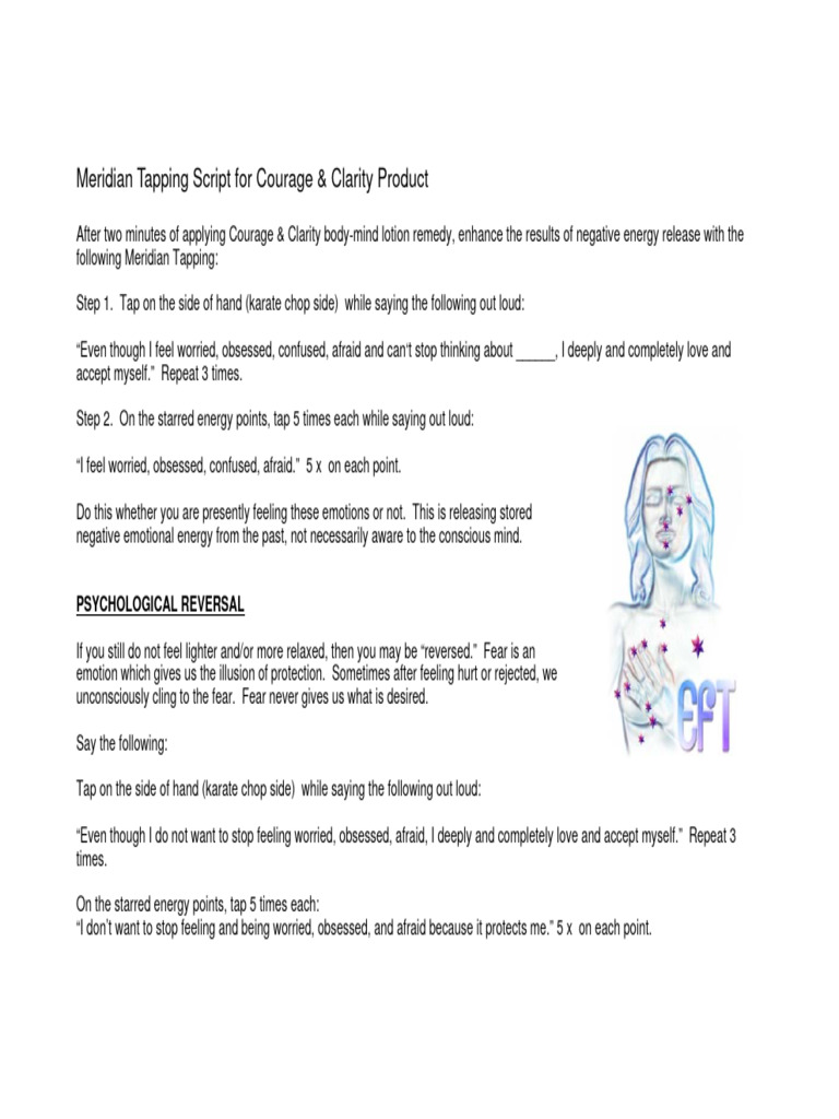 Eft Script For Courage and Clarity | PDF | Pain | Forgiveness